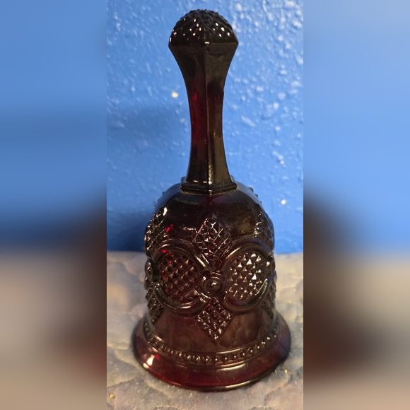 Art | Mk3 Vintage Avon Cape Cod Ruby Red Glass Bell 6 34 Tall Red Art ...